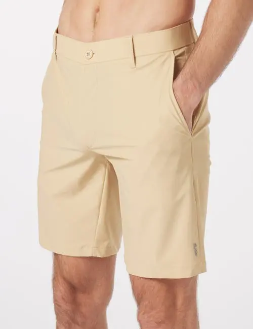 GLYDER Motion Short With 9" Inseam - Tan 9"